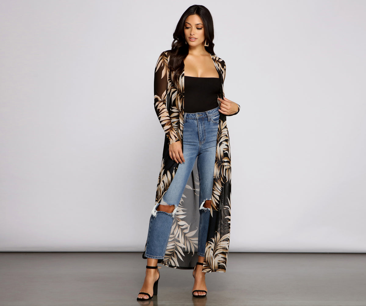 Tropical Getaway Mesh Duster & Windsor