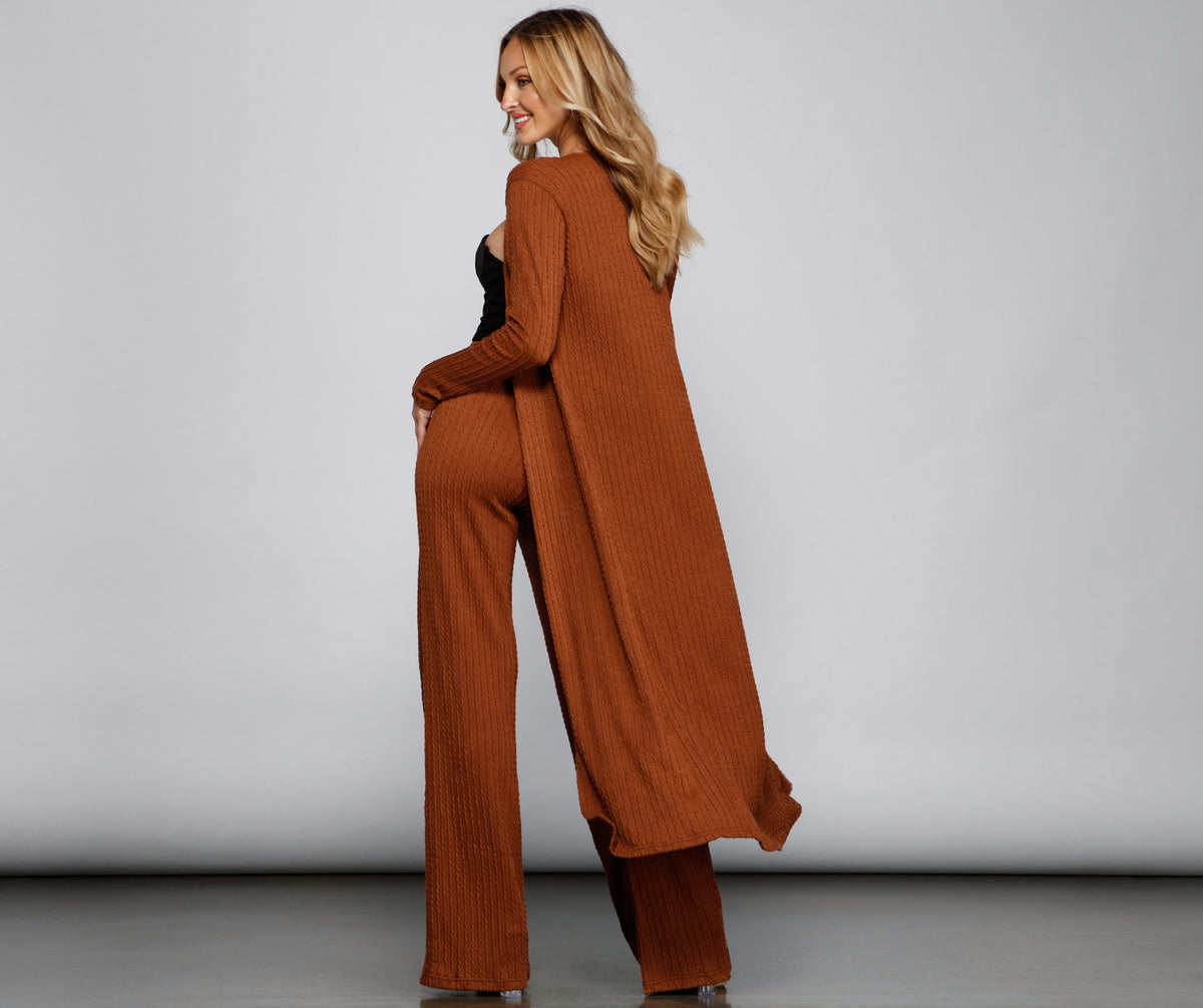 The Everyday Long Sleeve Knit Duster & Windsor