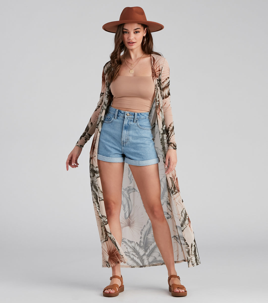 Tropical Toucan Long Mesh Duster & Windsor