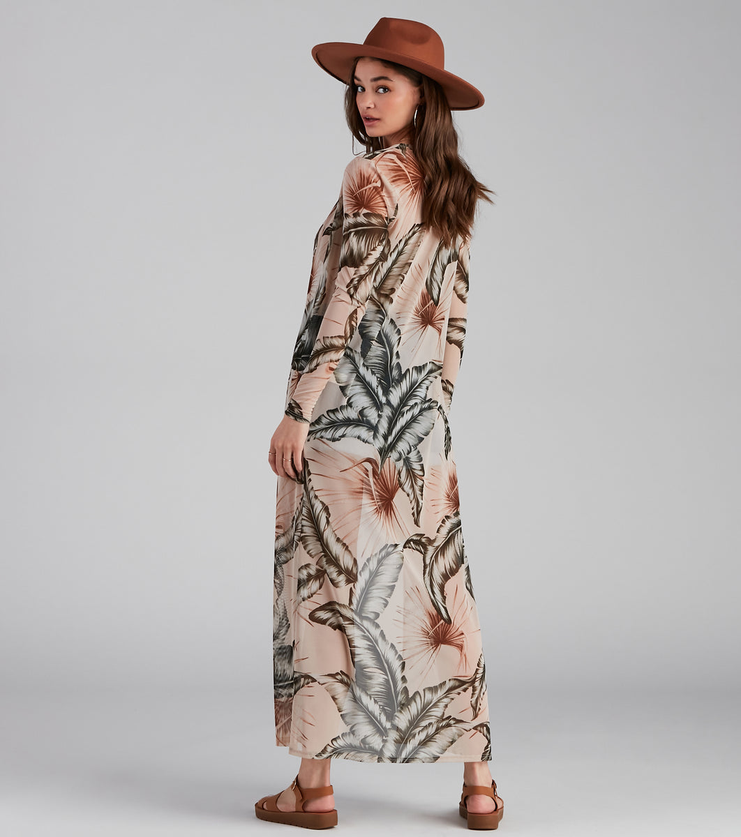 Tropical Toucan Long Mesh Duster & Windsor