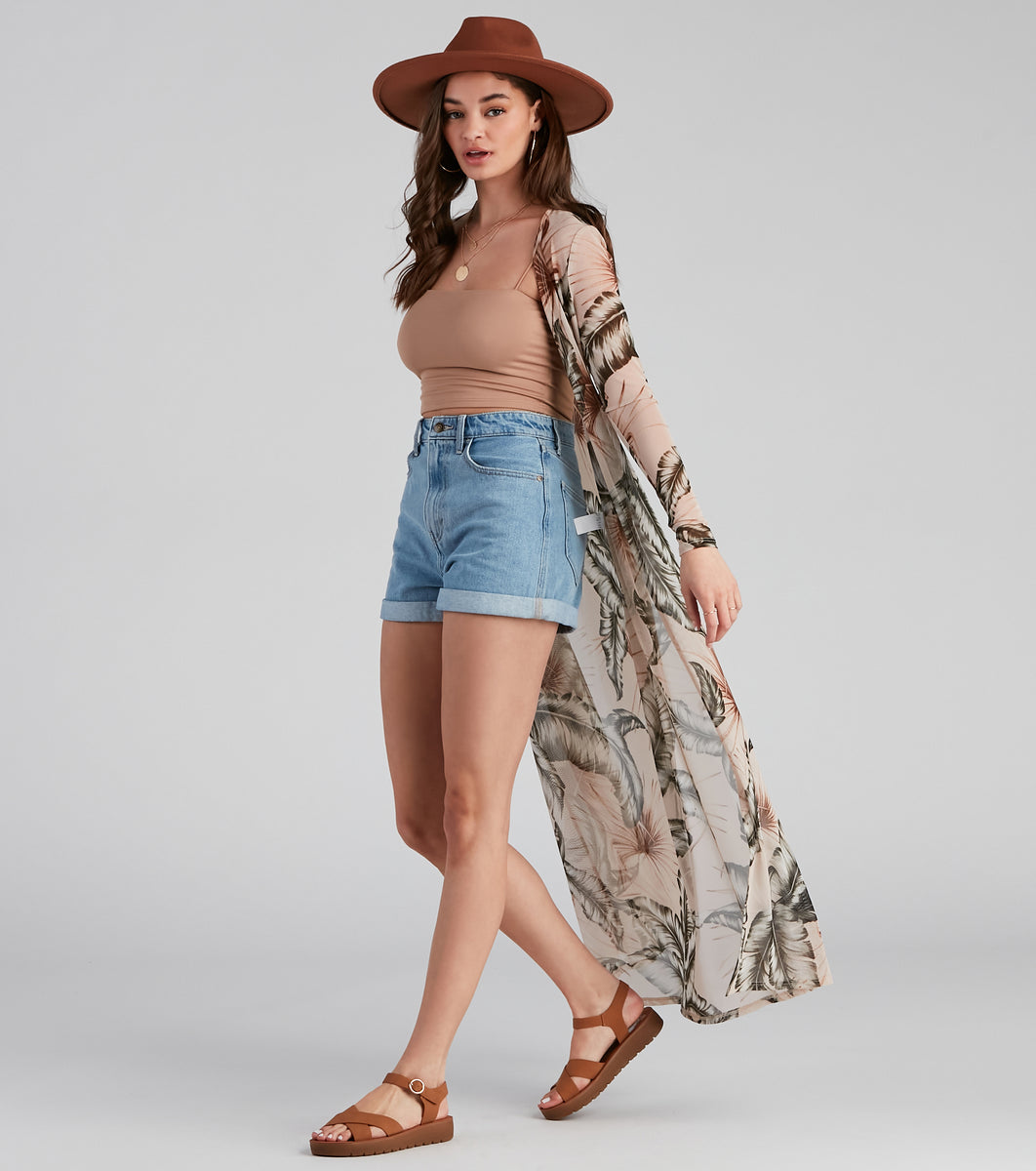 Tropical Toucan Long Mesh Duster & Windsor