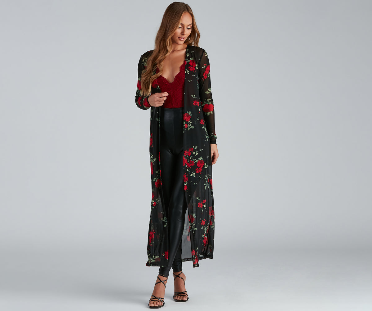 Blooming Beauty Floral Print Duster & Windsor