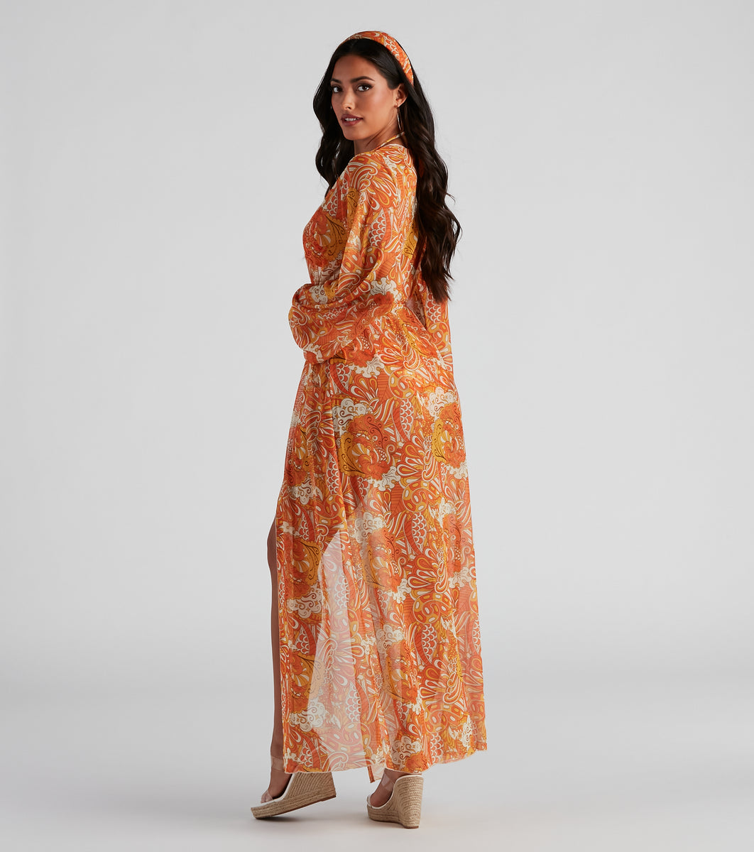 Retro Getaway Long Mesh Duster & Windsor