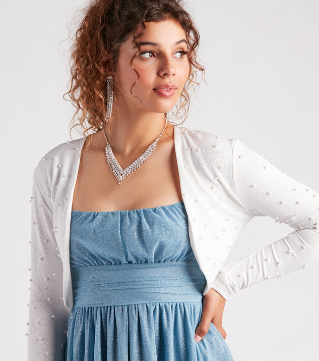 Elegant Touch Pearl Embellished Bolero & Windsor