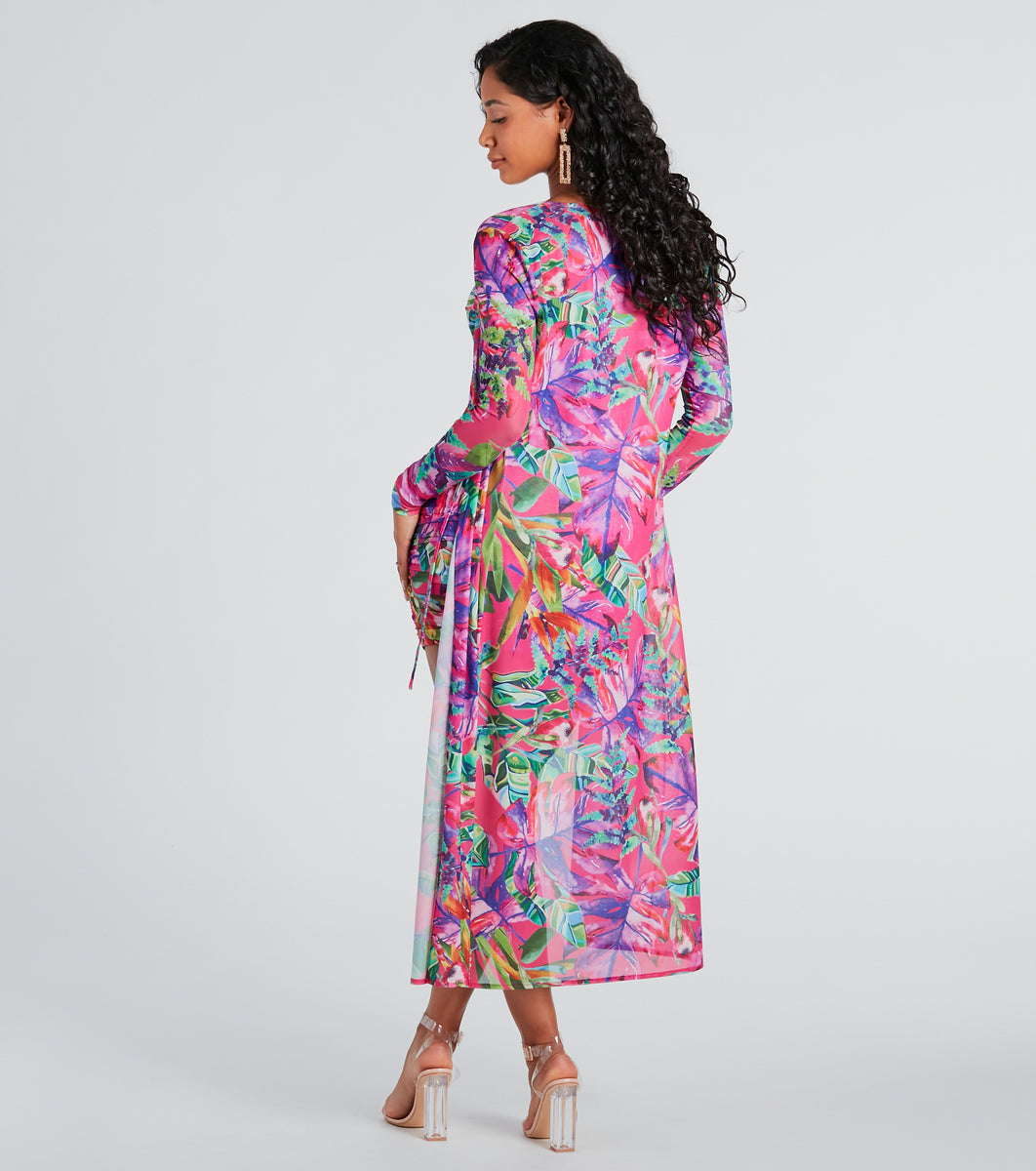 Maldives Please Tropical Mesh Duster & Windsor