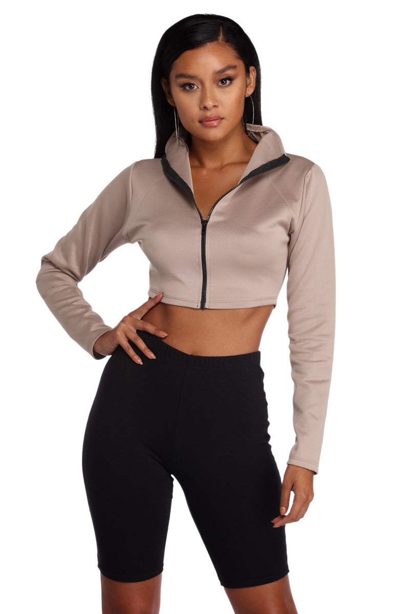 Zip On It Crop Top & Windsor