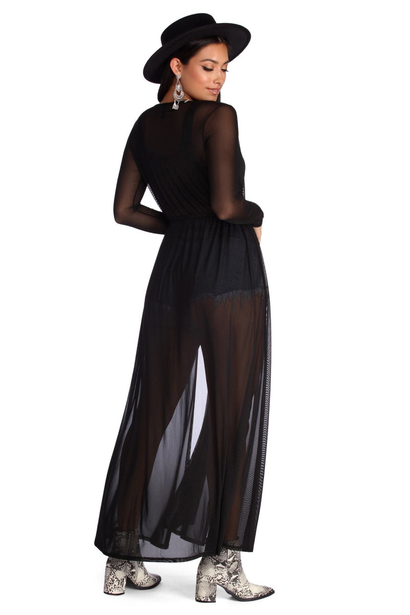 Sheer-ly On Trend Mesh Duster & Windsor