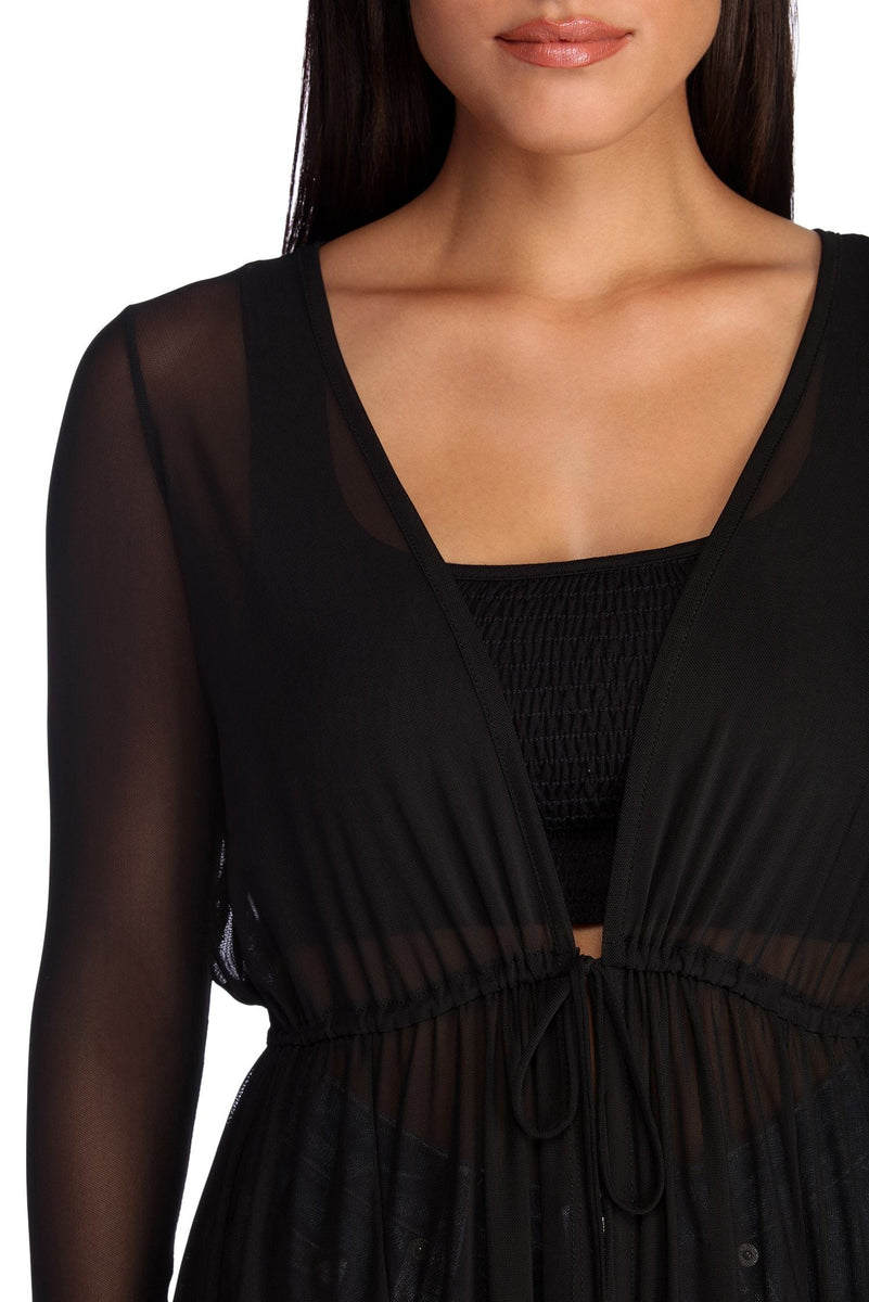 Sheer-ly On Trend Mesh Duster & Windsor