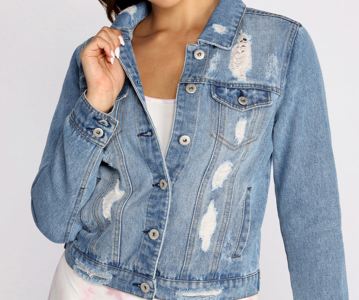 Denim Daze Destructed Jacket & Windsor