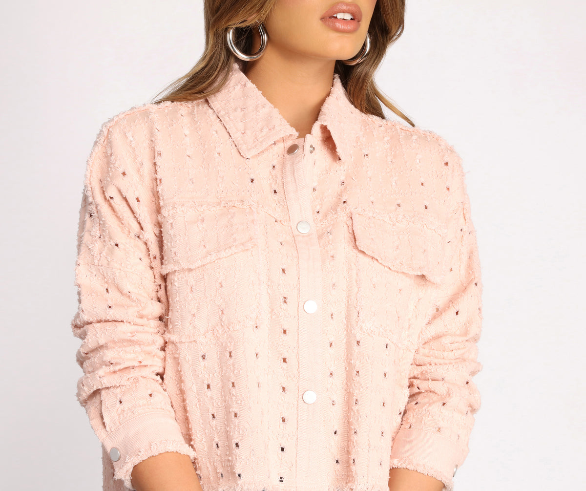 Easygoing Eyelet Cotton Jacket & Windsor