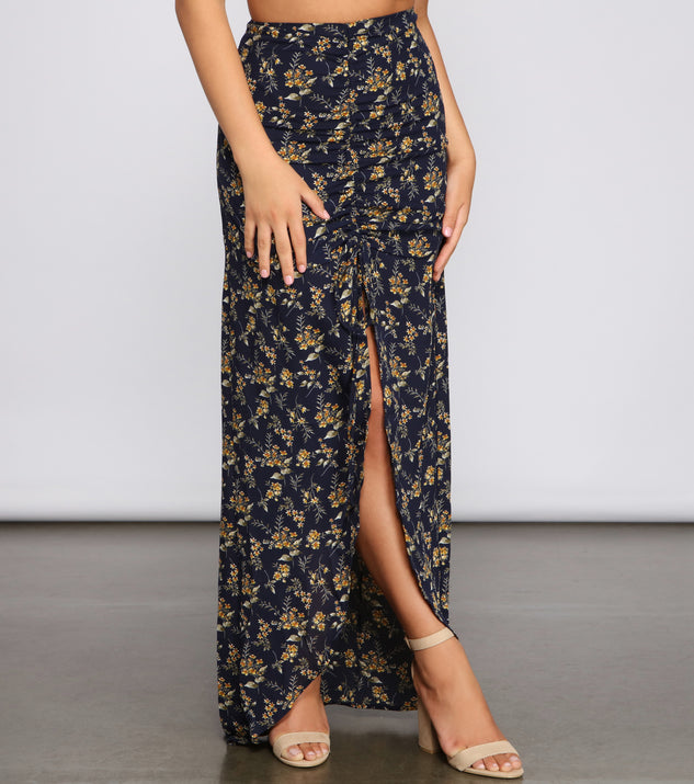 Ditsy Floral Ruffled Maxi Skirt & Windsor