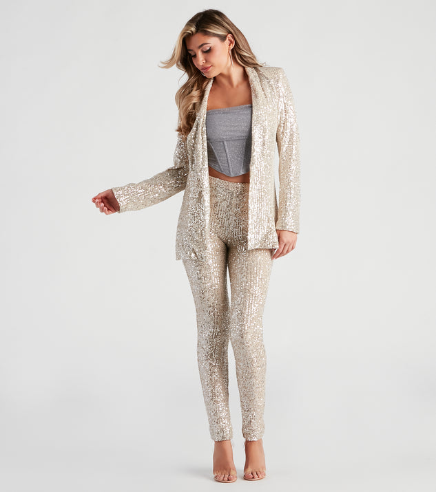 Showtime Chic Sequin Tapered Leggings & Windsor