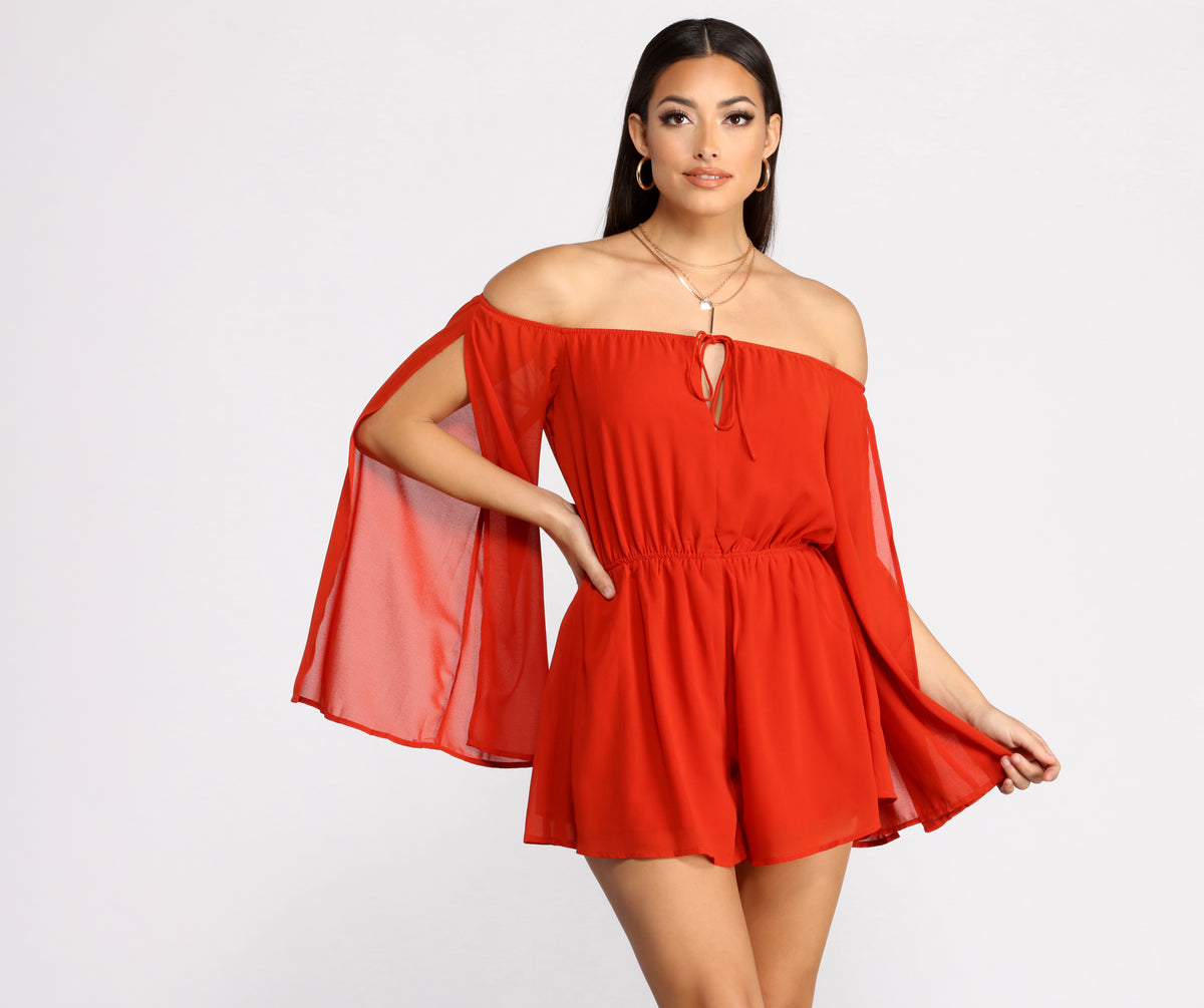 Flowy Feels Chiffon Romper & Windsor