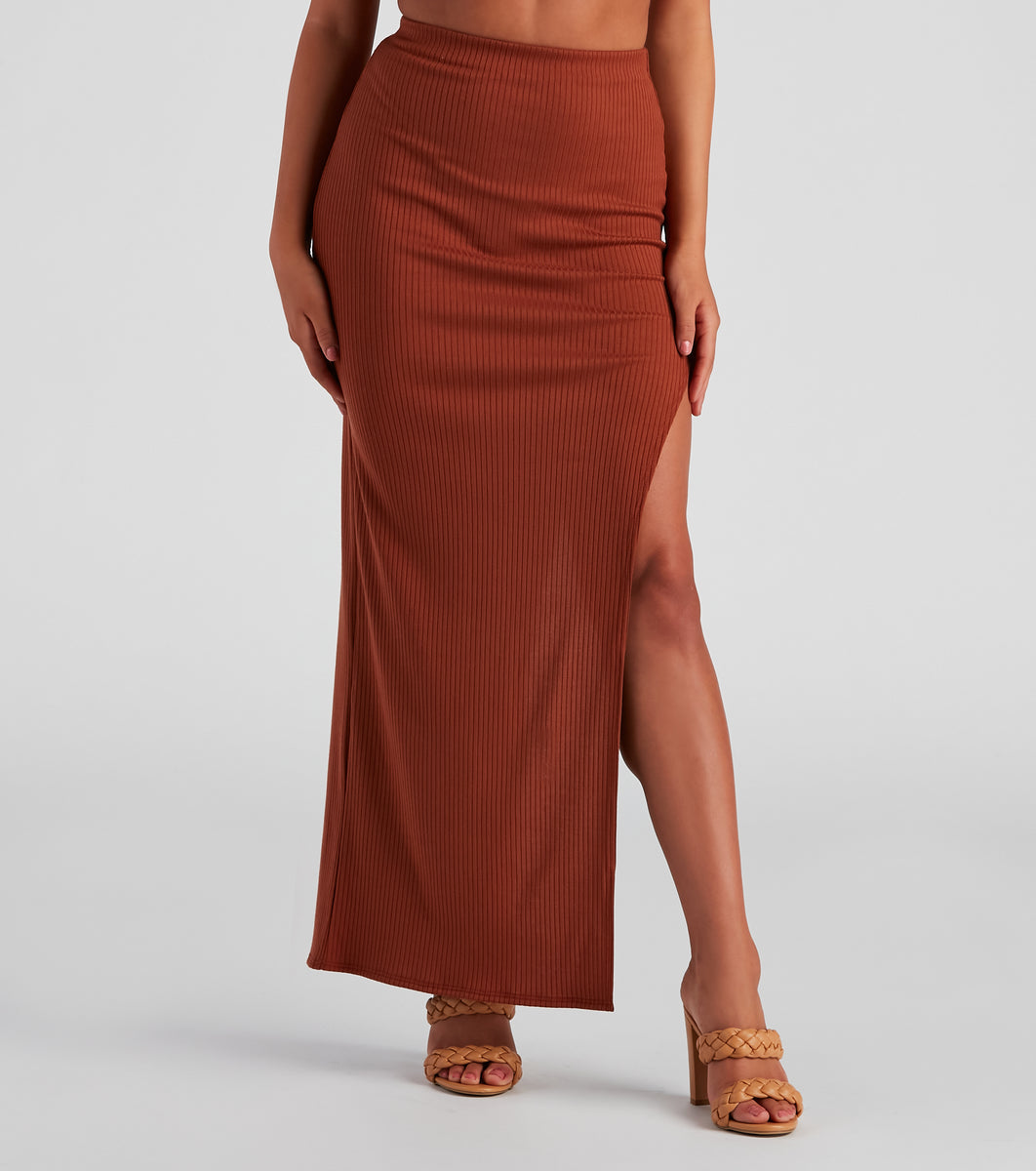 So Stunning Asymmetrical Maxi Skirt & Windsor