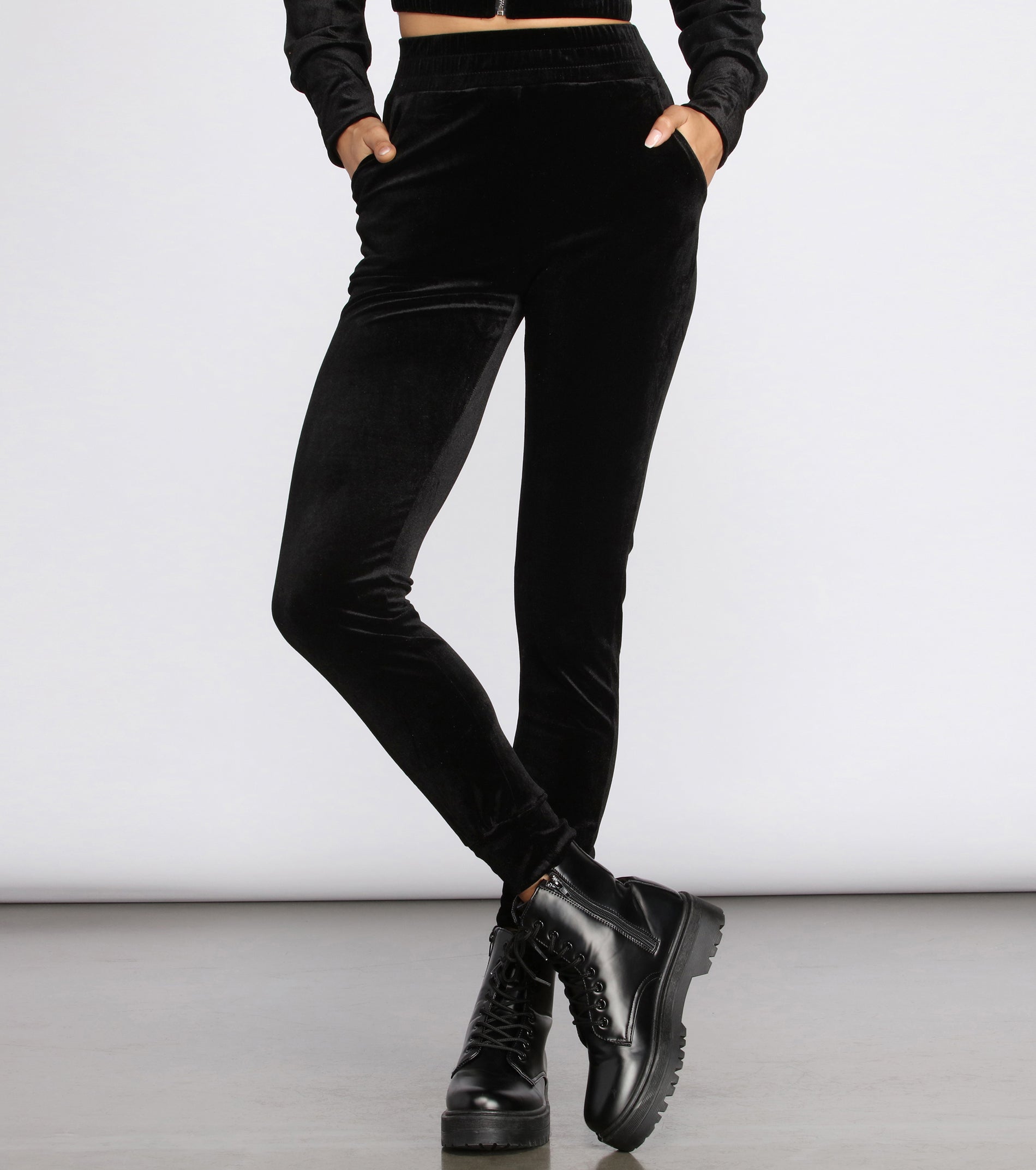 Lounge Around Velour Pants & Windsor