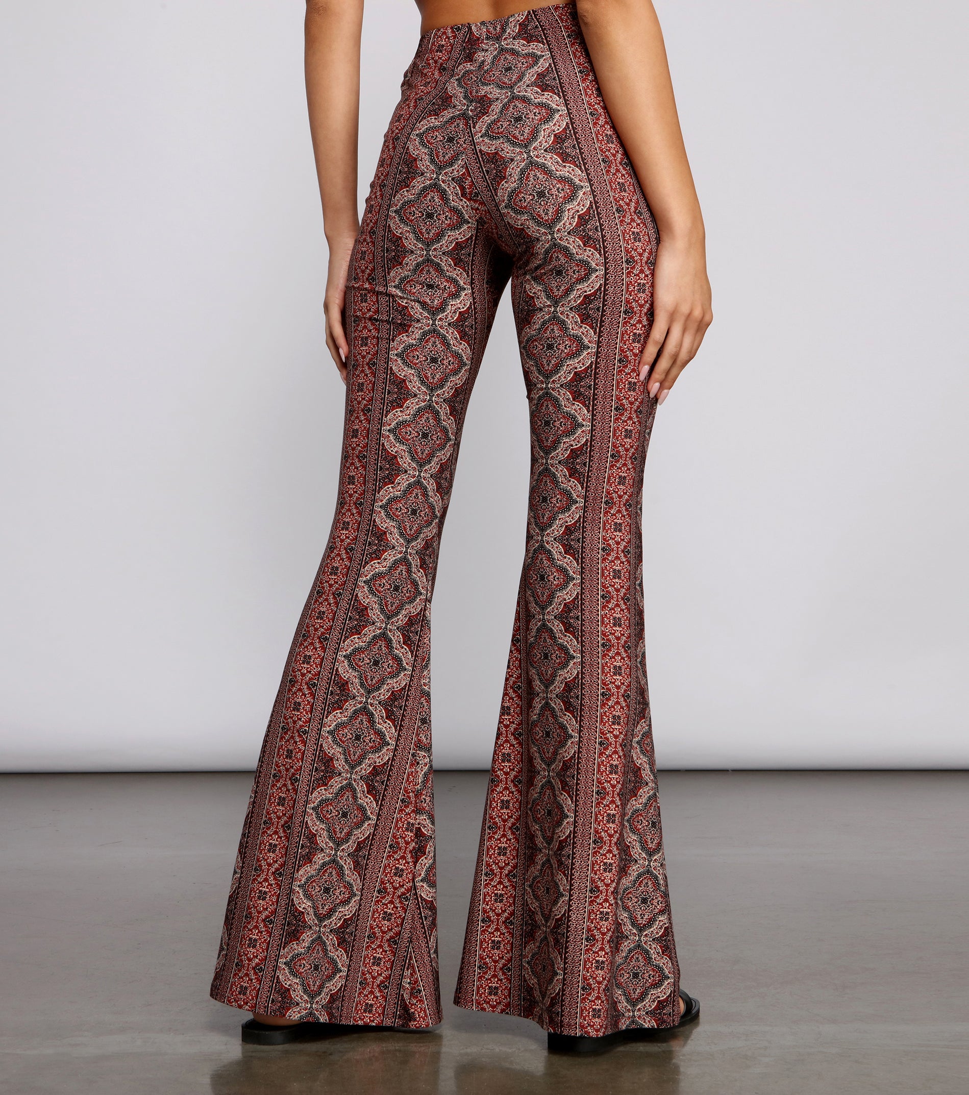 Bold Boho Vibes Flared Pants & Windsor
