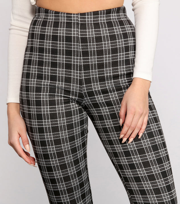 Preppy Plaid Skinny Pants & Windsor