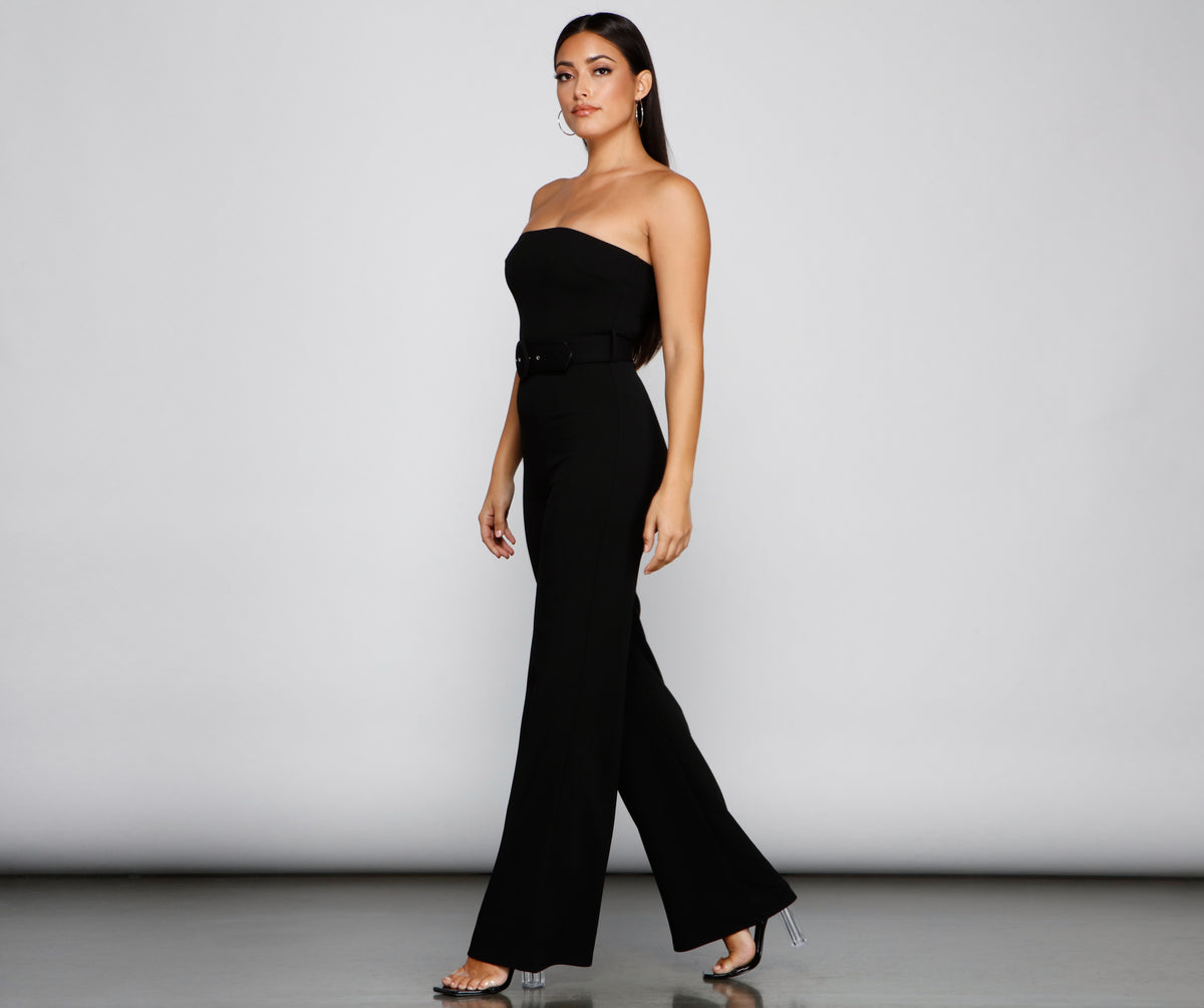 Bold And Belted Sleeveless Jumpsuit & Windsor