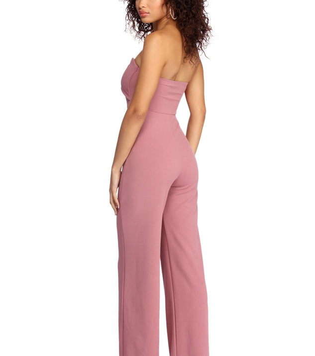 Twist Front Strapless Jumpsuit And Windsor