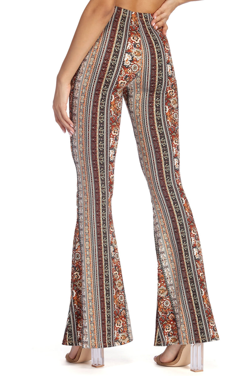 Boho Striped Flared Pants & Windsor