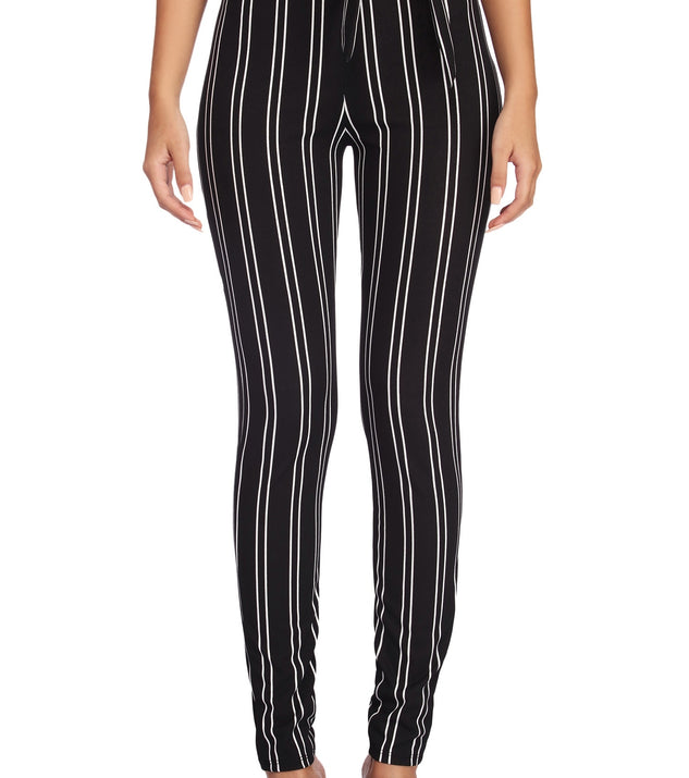 Tied In Pinstripes Pants & Windsor