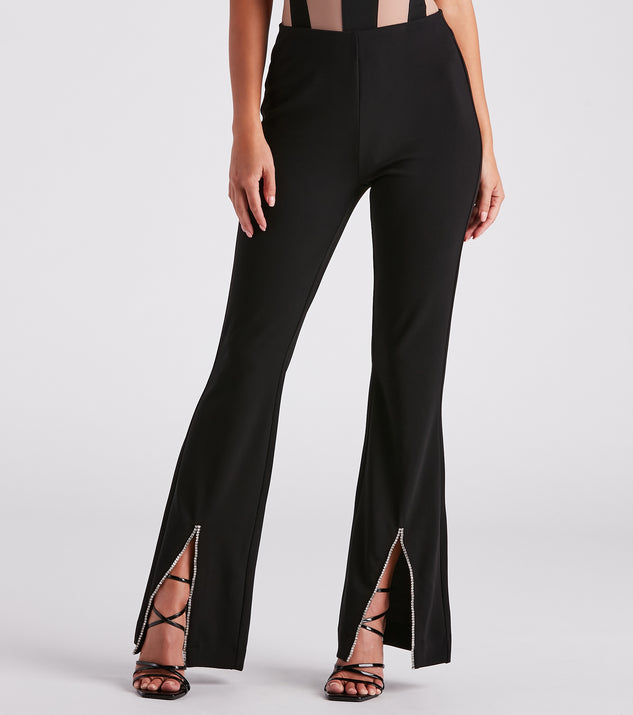 Serious Sparkle Rhinestone Trim Pants & Windsor