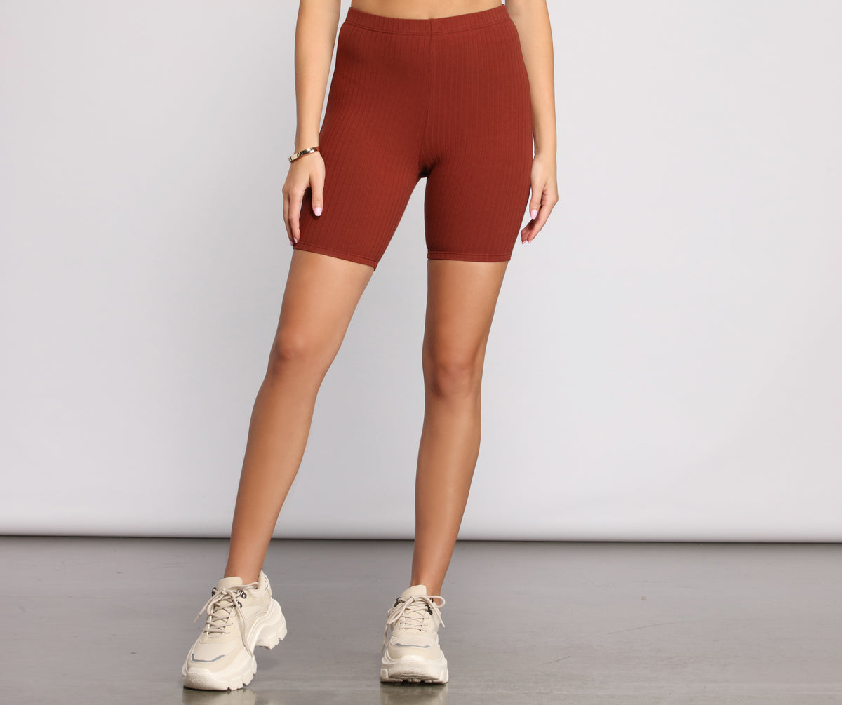 That Basic Life Ribbed Biker Shorts & Windsor