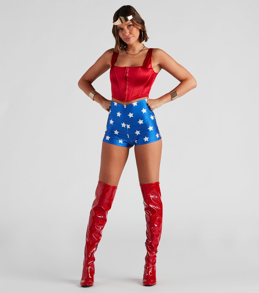 Warrior Woman Star Print Shorts & Windsor