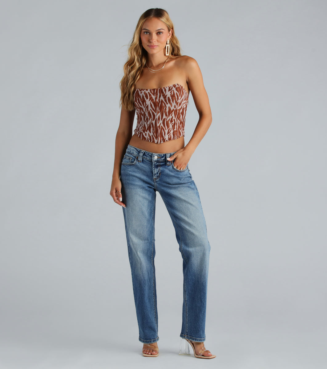 '90s Style Low-Rise Relaxed Fit Jeans & Windsor