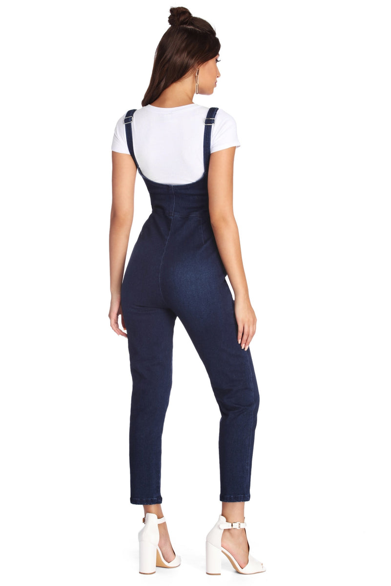 Rural Chic Button Front Overalls & Windsor