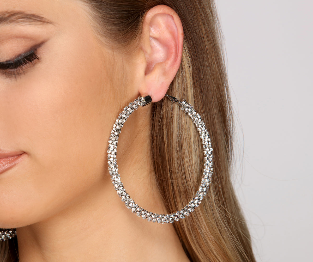 Rhine N' Twist Rhinestone Hoops & Windsor