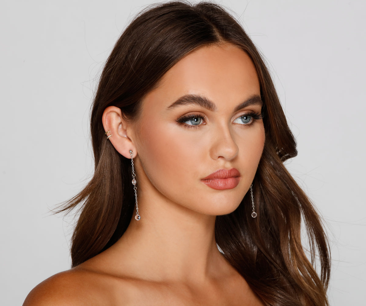 Elegant Details Rhinestone Earrings Set & Windsor