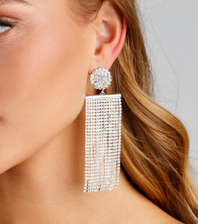 Bling bar earrings store