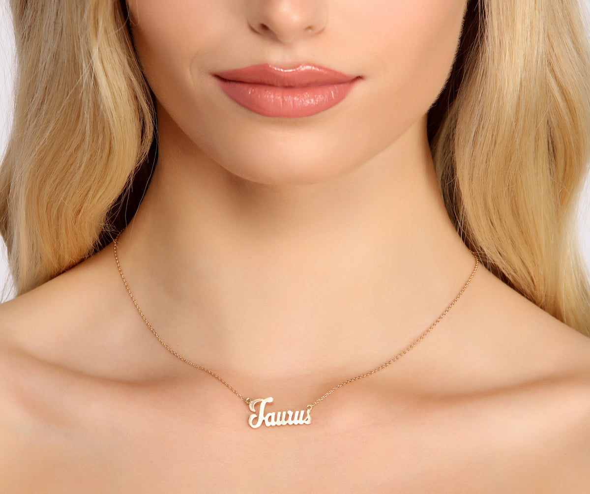 Taurus Script Necklace & Windsor