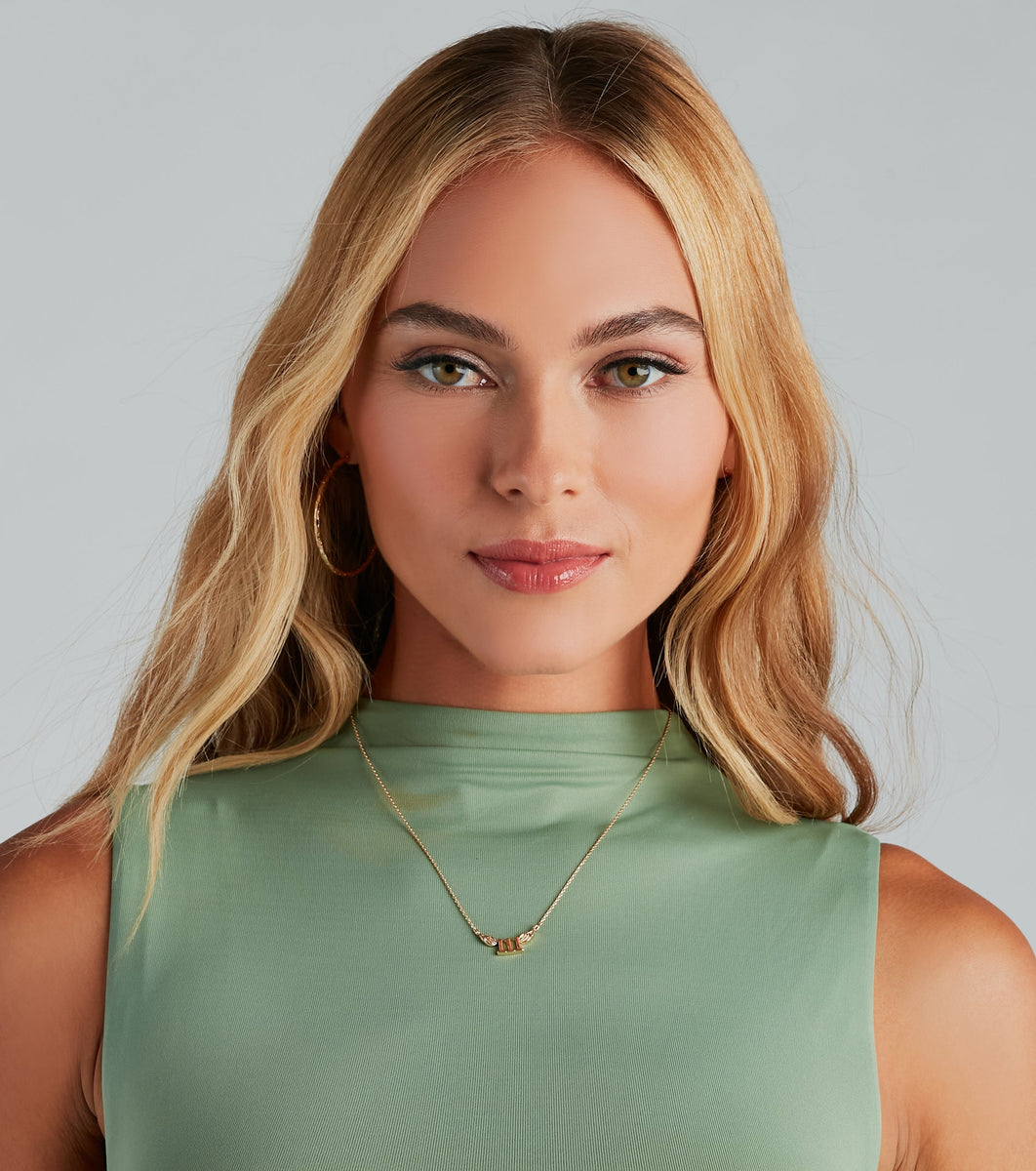 111 Charm Dainty Chain Necklace & Windsor