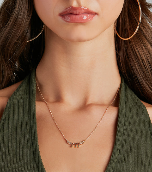 777 Charm Dainty Chain Necklace & Windsor