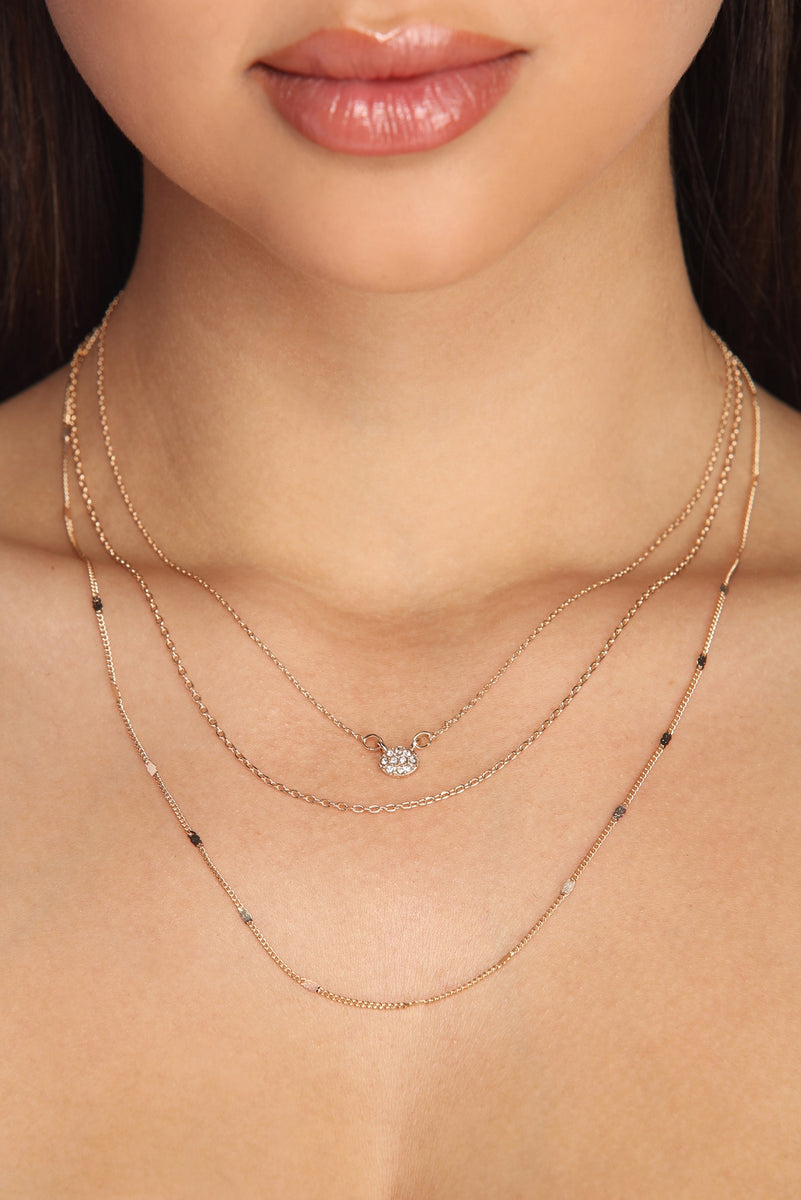 Dainty Layered Chain Link Necklace & Windsor