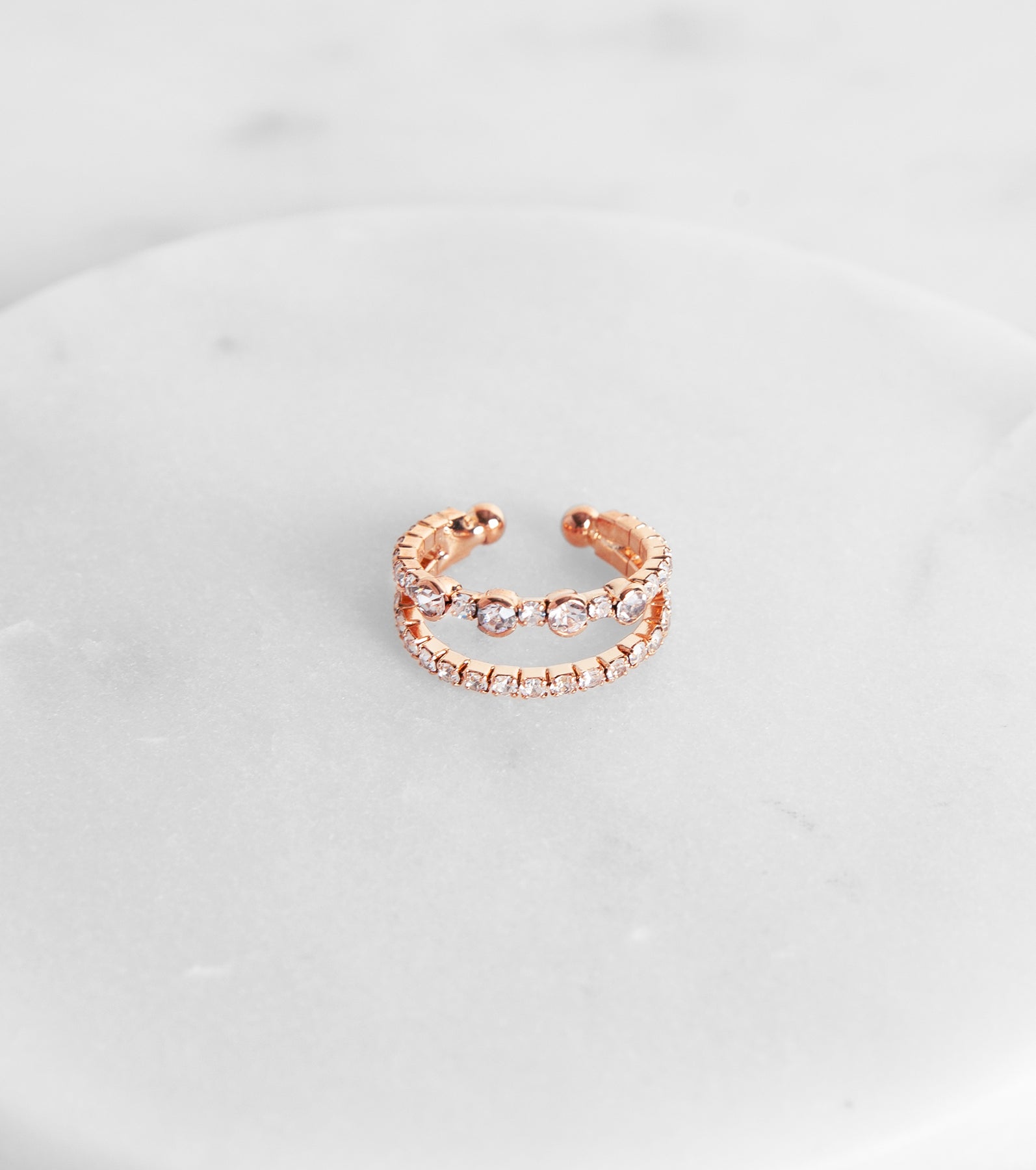 Dainty Rhinestone Toe Ring & Windsor