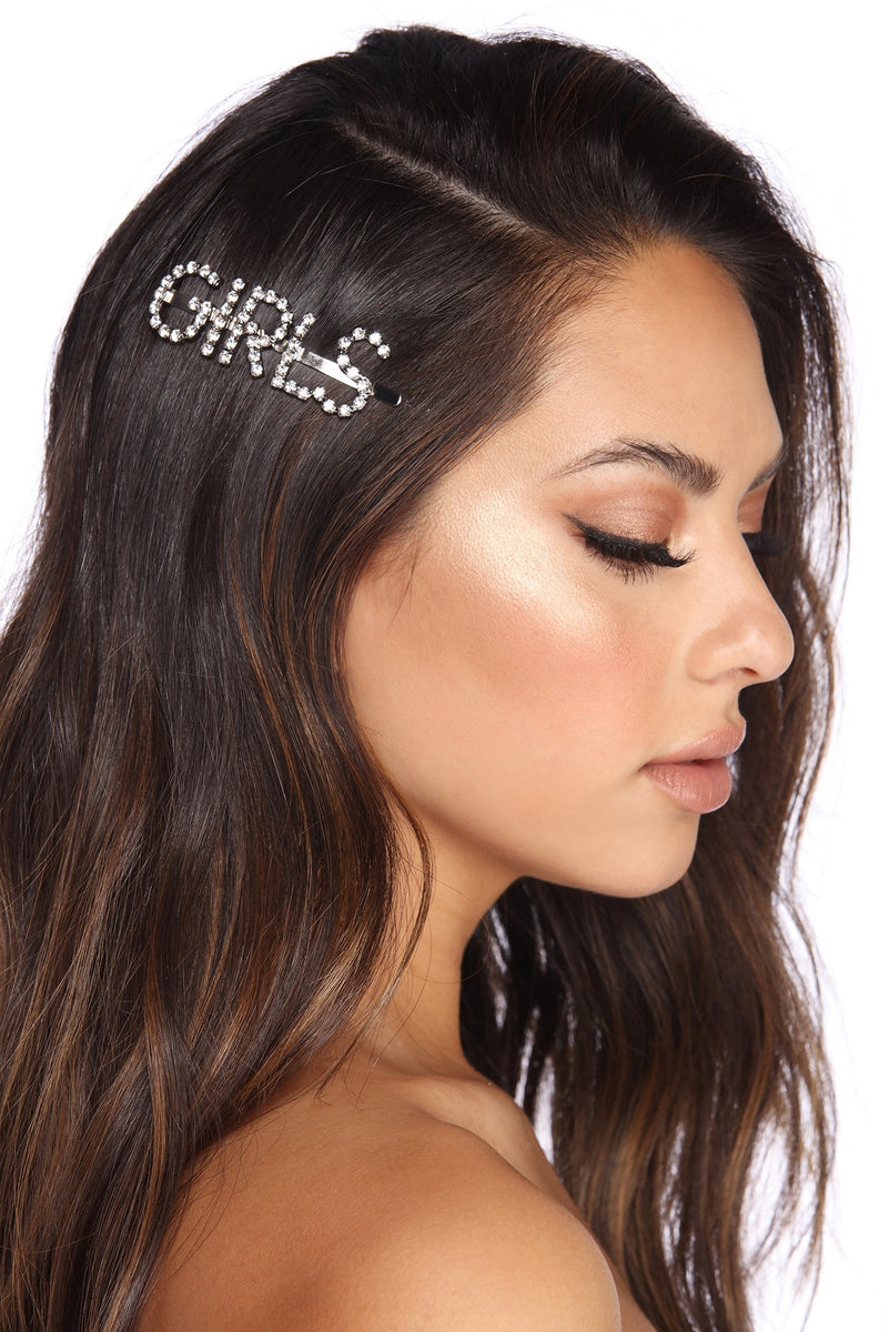 Girls Rhinestone Hair Pin & Windsor