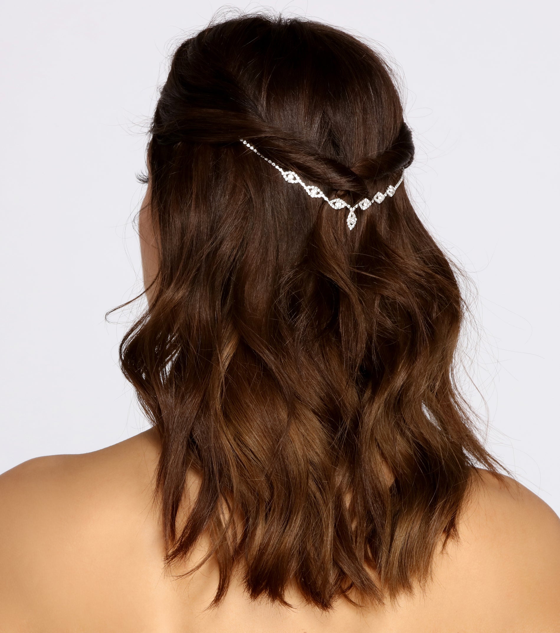 Rhinestone Halo Head Chain & Windsor