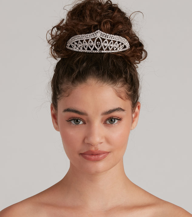 Princess Rhinestone Tiara Comb & Windsor