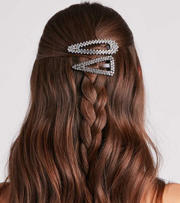 Glam Trendsetter Rhinestone Hair Clip Pack & Windsor