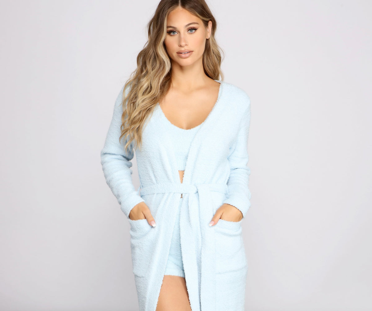 Windsor So Cozy Long Chenille Knit Robe | Hamilton Place