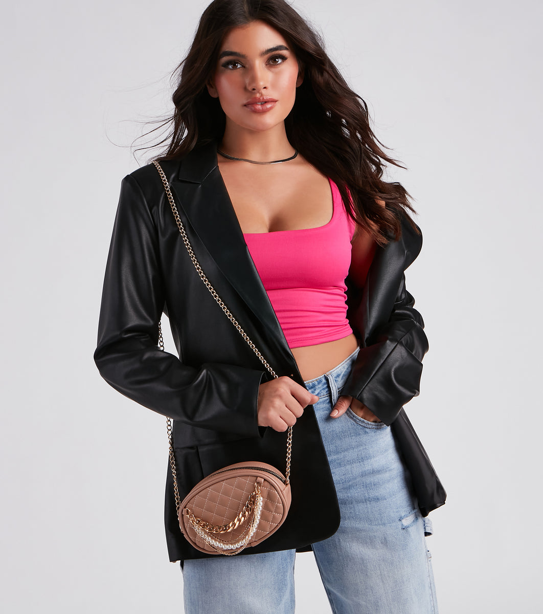 Simply Fab Pearl Detail Crossbody Bag & Windsor