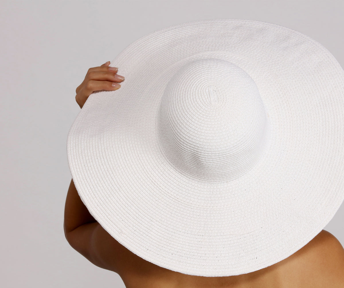 Oversized Floppy Straw Hat & Windsor
