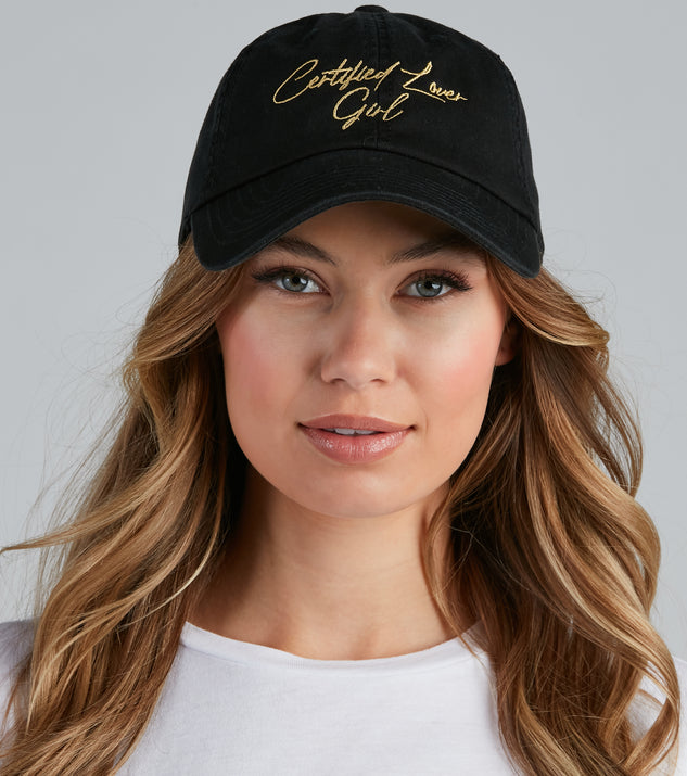 Certified Lover Girl Baseball Cap & Windsor