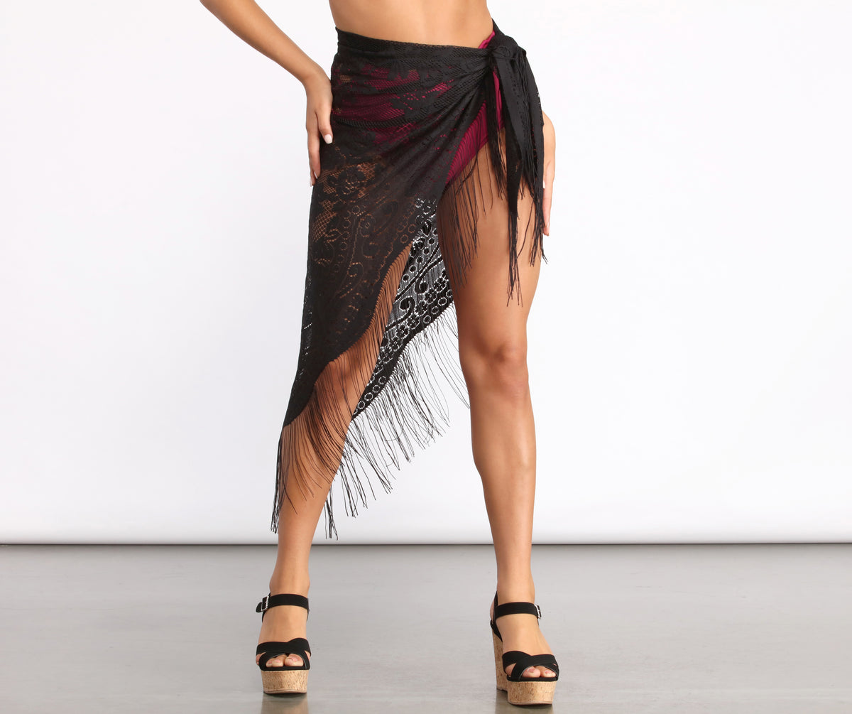 Crochet Lace Fringe Cover Up & Windsor