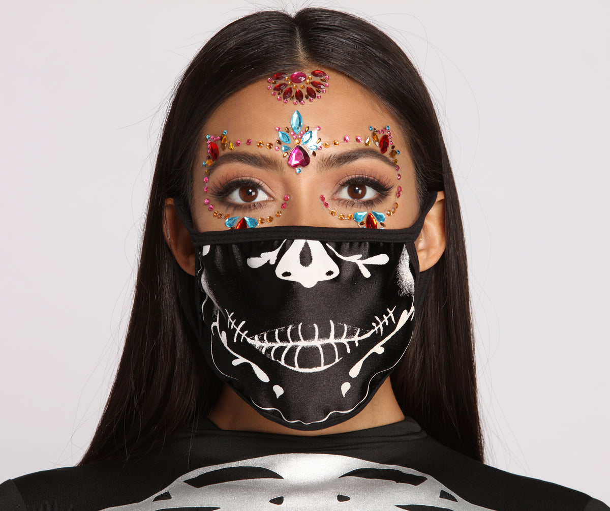 Night of The Skeleton Face Mask & Windsor