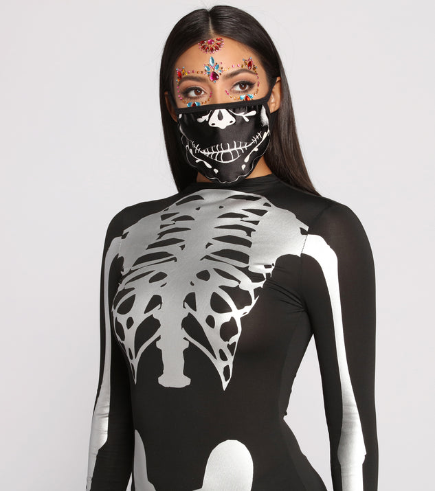 Night of The Skeleton Face Mask & Windsor