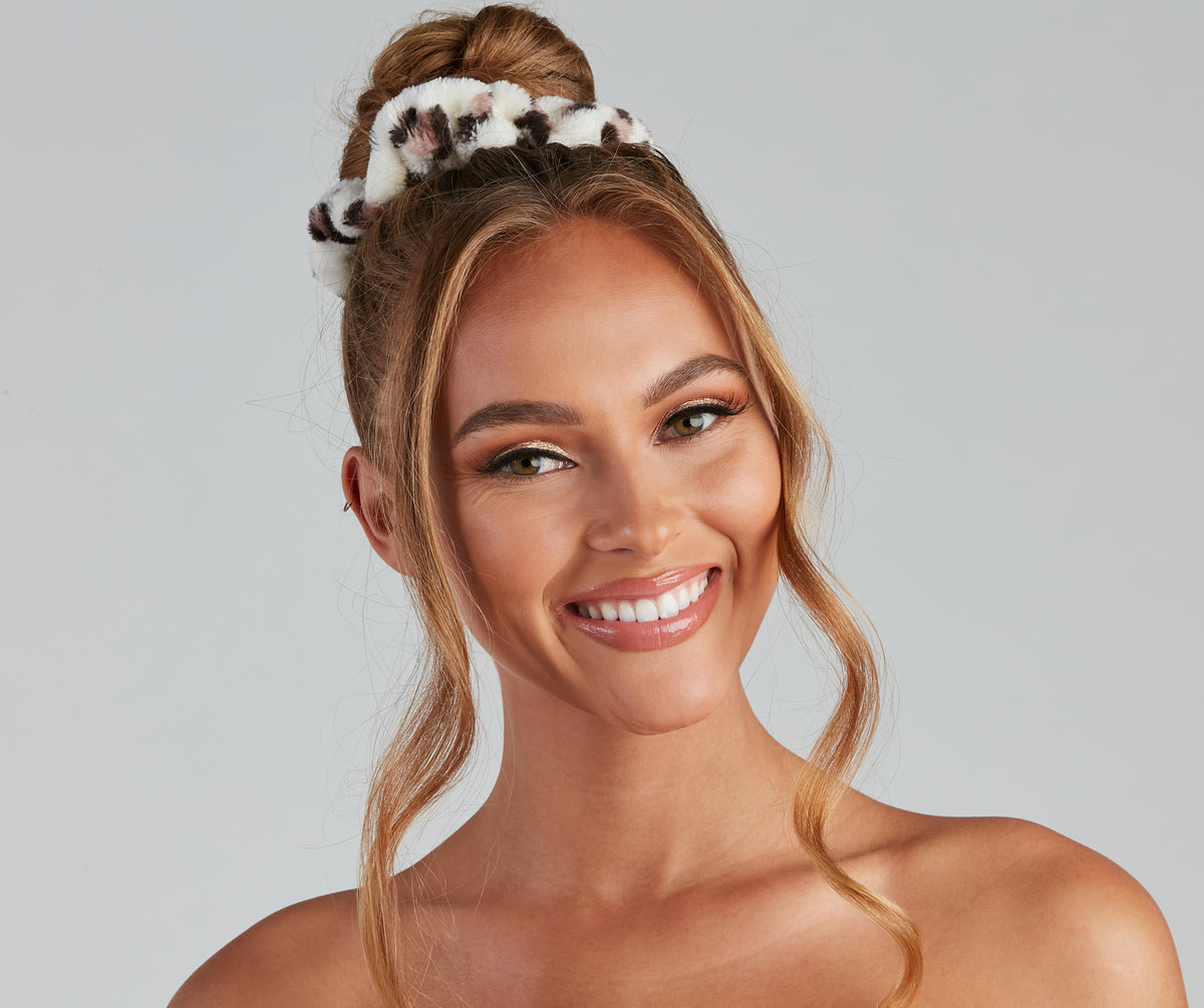 Fuzzy Three-Pack Micro Fiber Scrunchies & Windsor